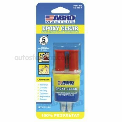 ABRO EC300R Клей эпоксидный прозрачный (3 г шприц) "ABRO"