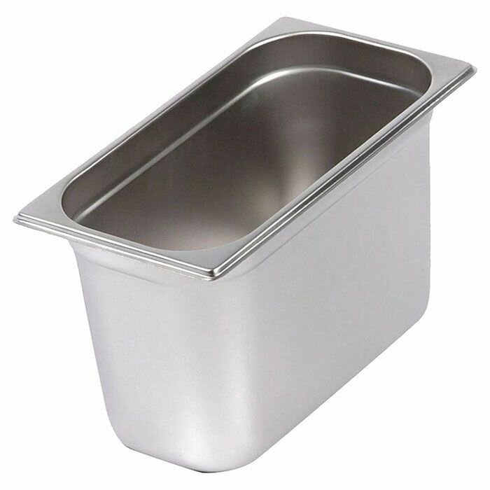 Гастроемкость Hurakan GN 1/3-200, 325x176x200 мм, нержавеющая сталь