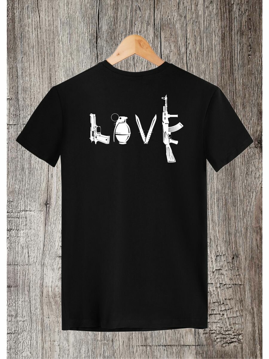 Футболка Арт Love Любовь Оружие