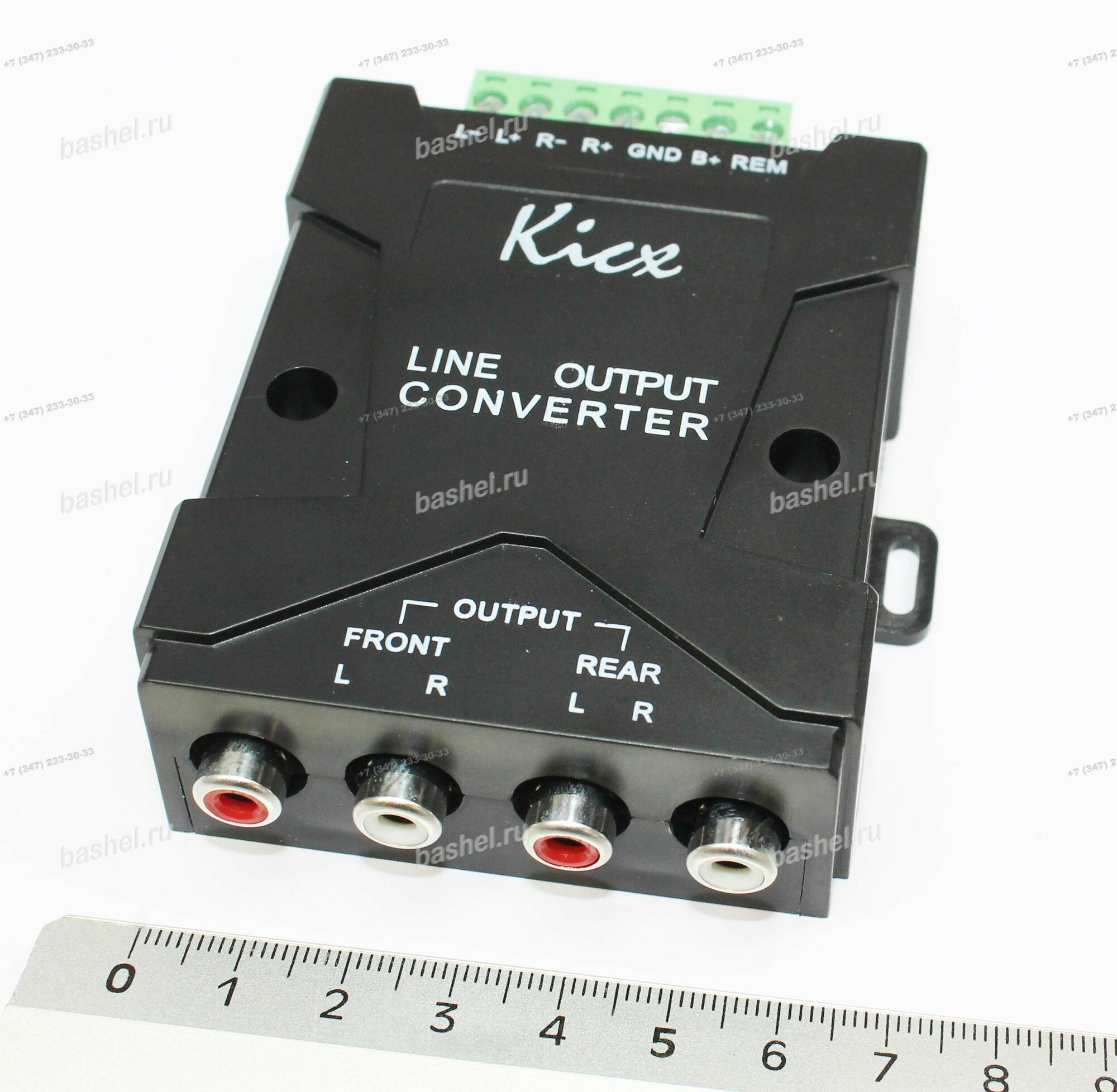 Преобразователь акустич. выходов KICX HL 370 в лин. RCA (4-х канальный)