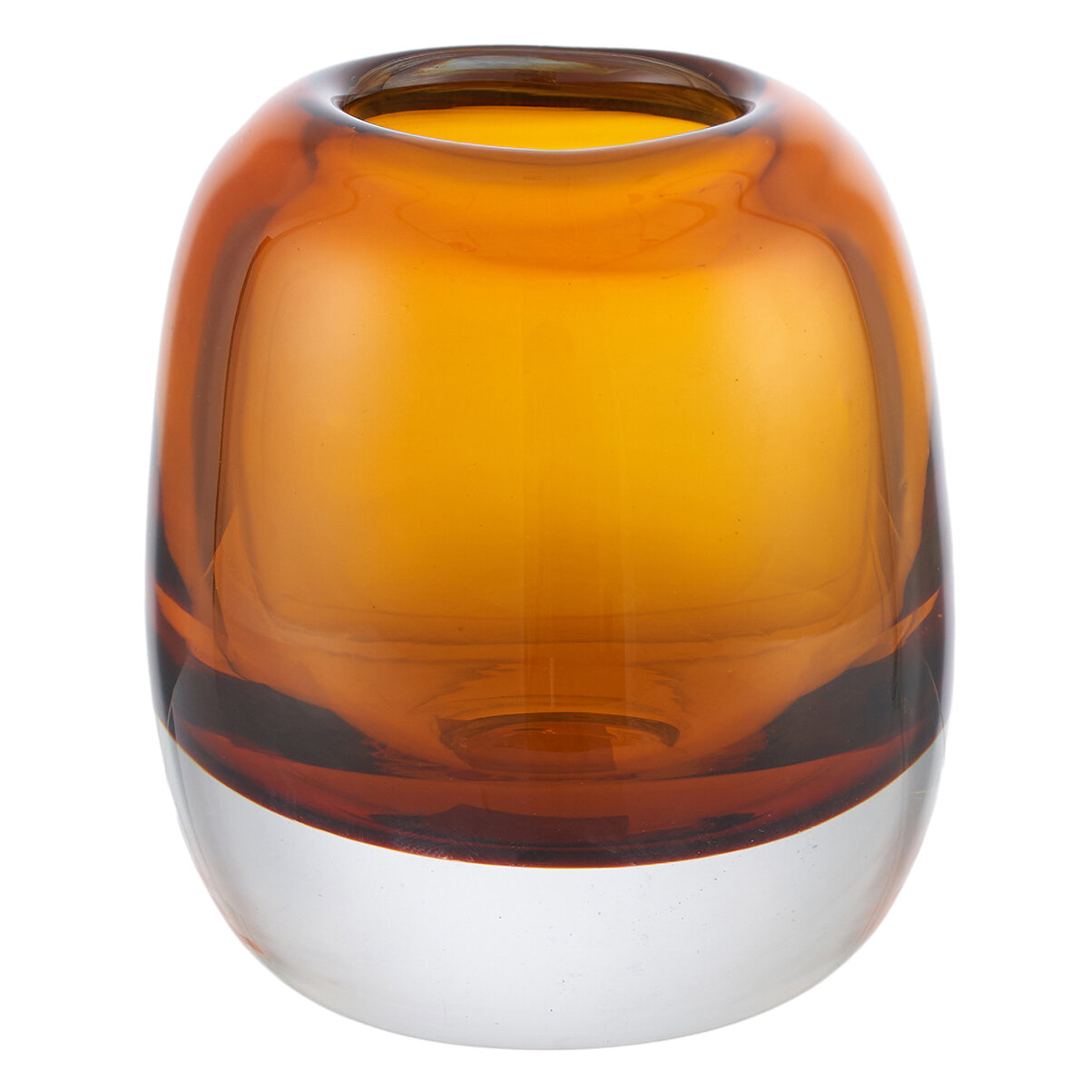 Стеклянная ваза для цветов Gipfel Acorn 43185 12х10 см, коричневая