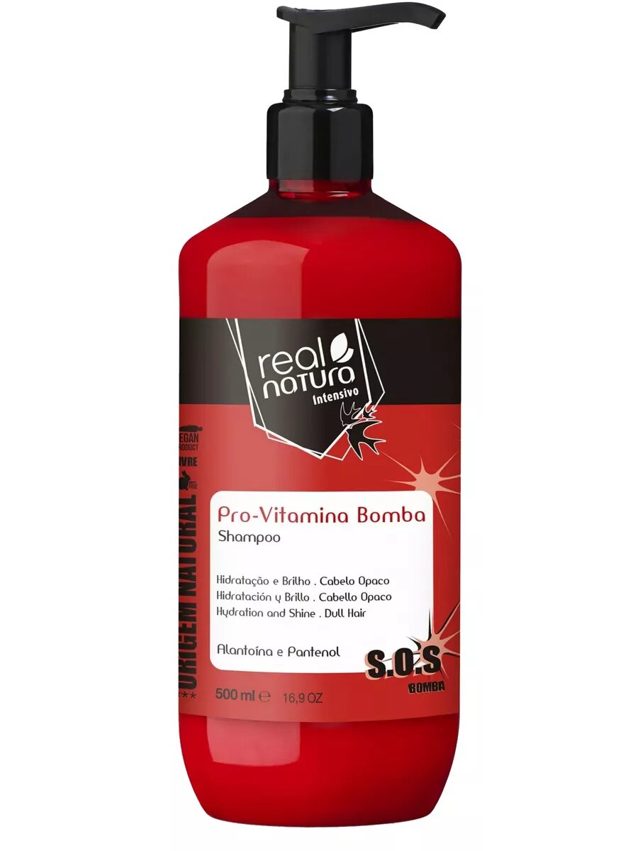 Real Natura Шампунь Shampoo Pro-Vitamina Bomba 500 мл