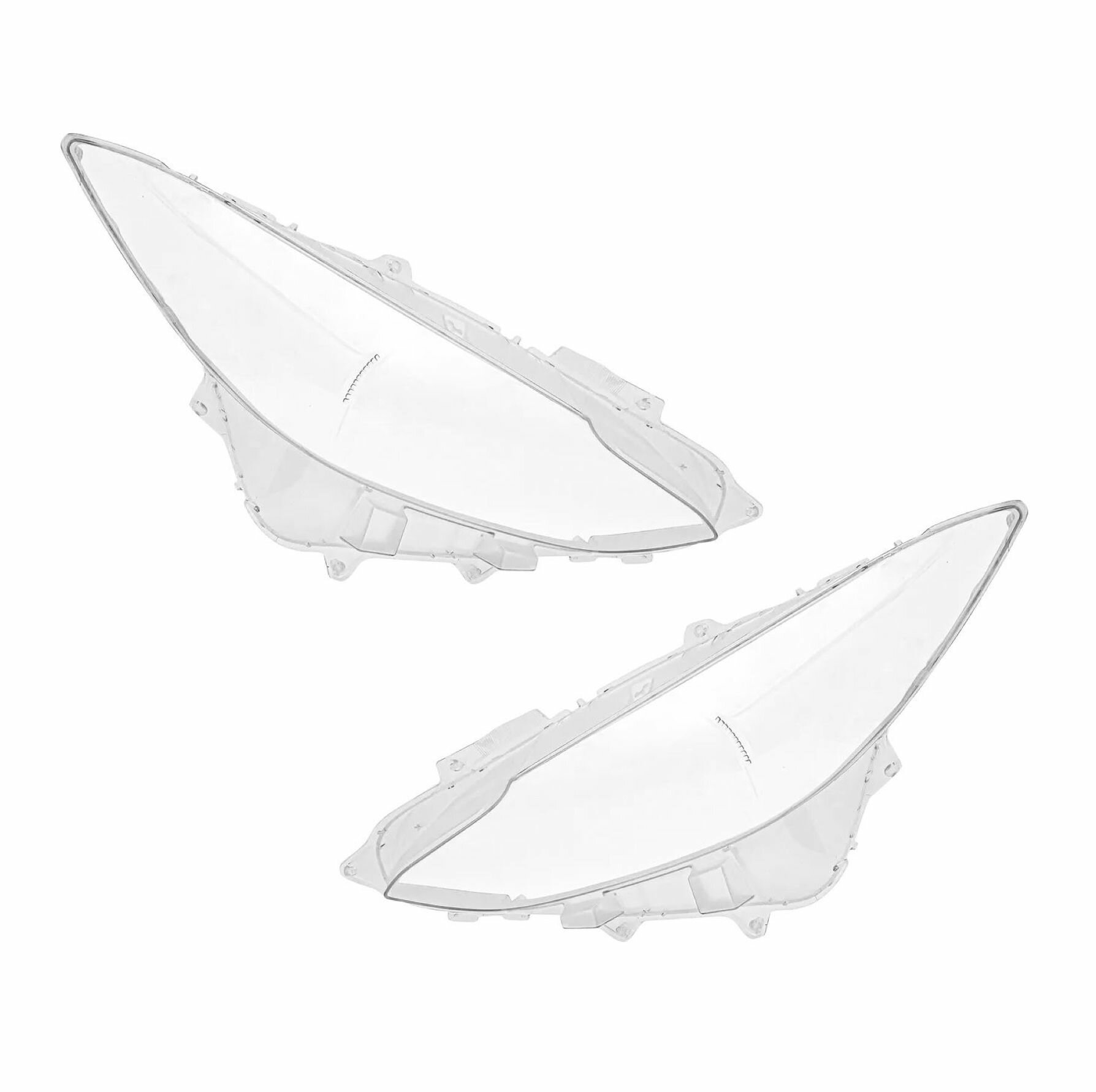 Стекла фар для Mazda 3 BM 2013-2017 (Комплект 2шт), для Галогенных фар.