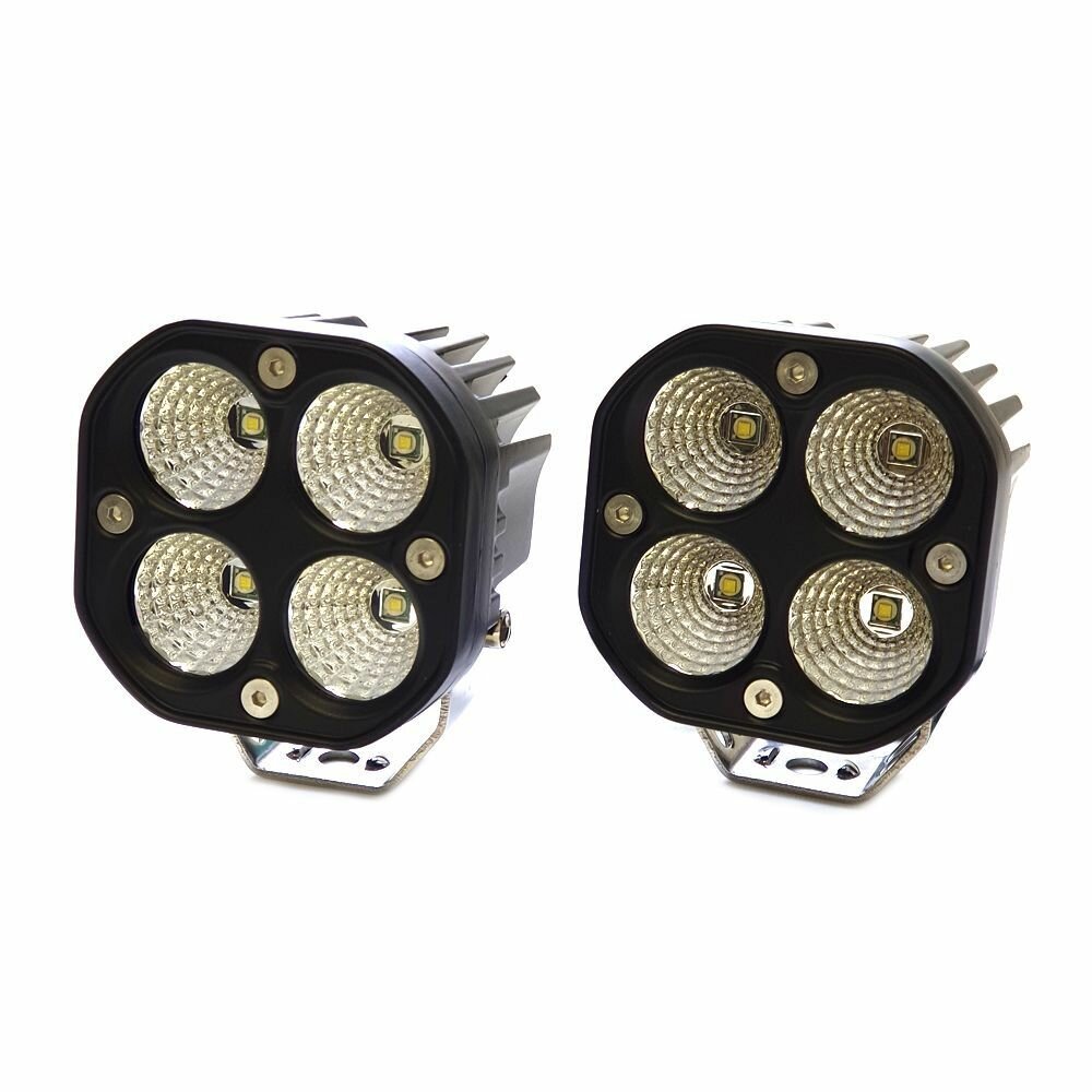 Фары дополнительные светодиодные Lightbay 40W 2 штуки led ближнего света