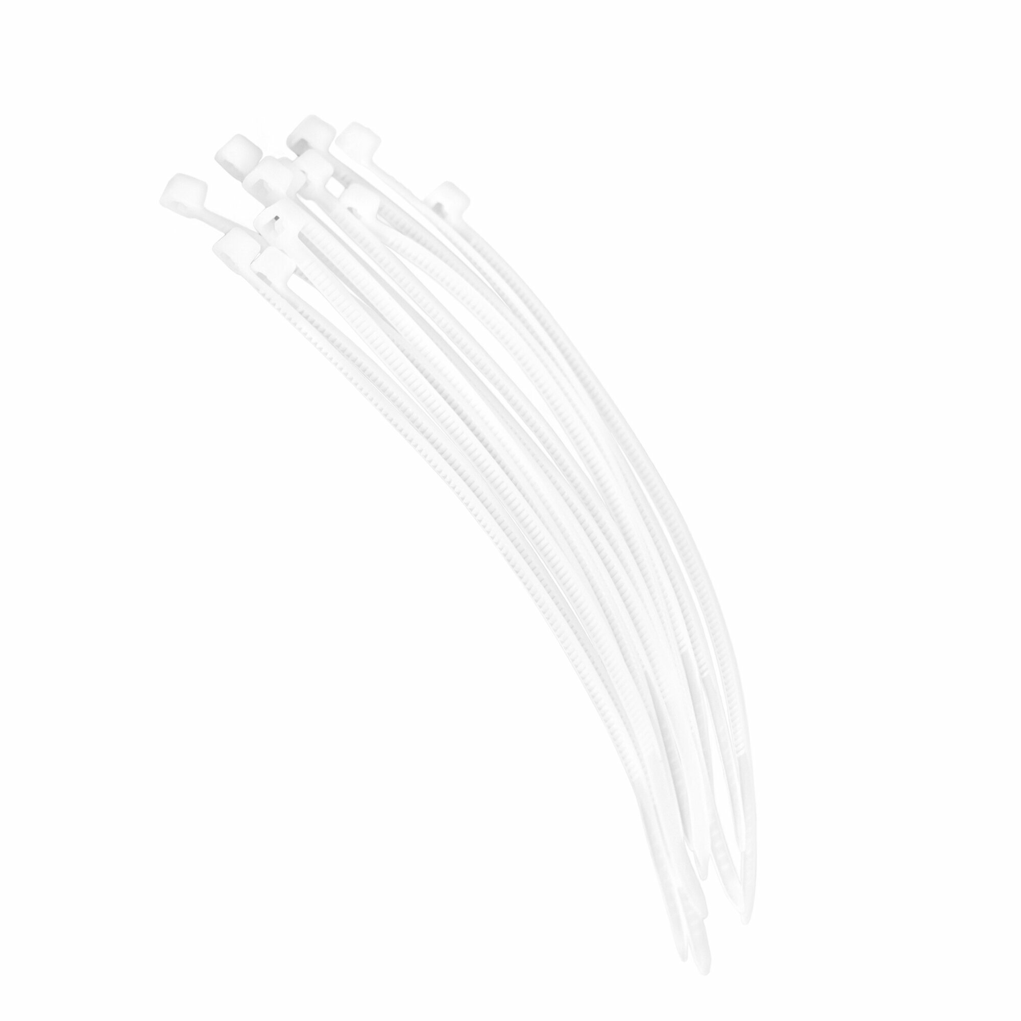 Стяжки кабельные VertexTools, нейлоновые, белые, 5х400мм, 100шт.