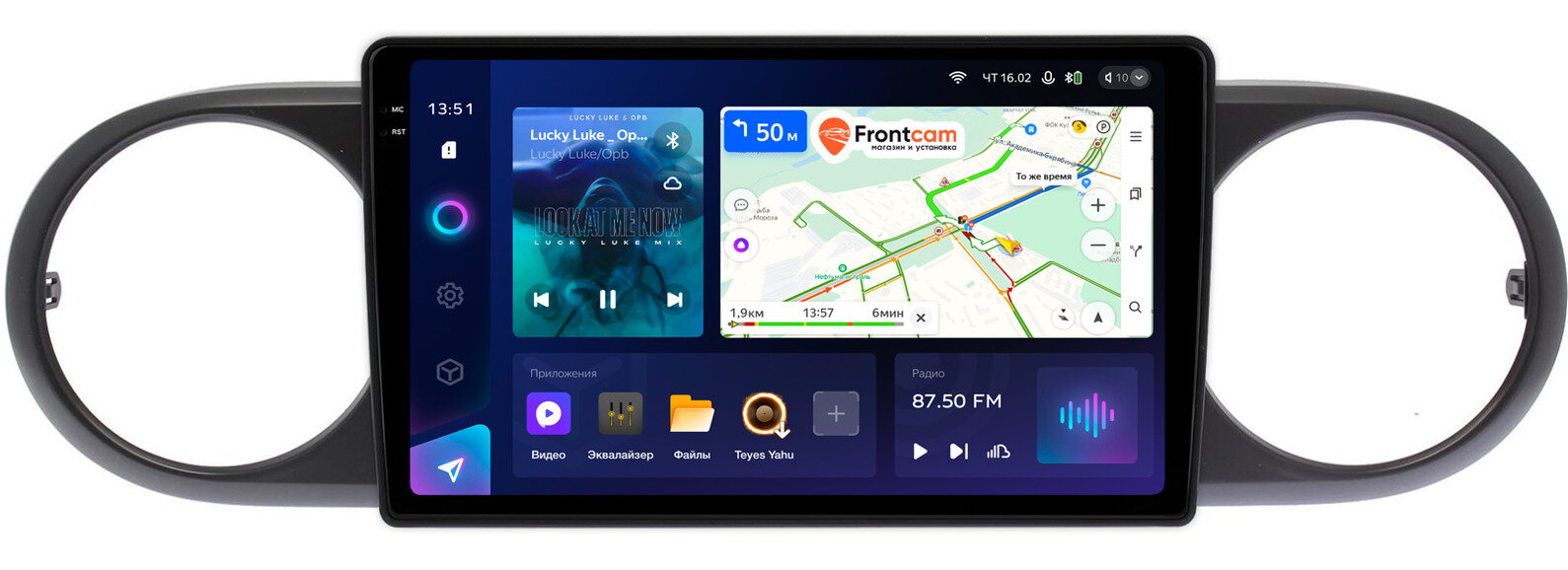 Штатная магнитола Teyes CC3 2K 4/64 9.5" RM-9318 Toyota Corolla Rumion 2007-2016 Android 10 (4G-SIM, DSP, QLed)