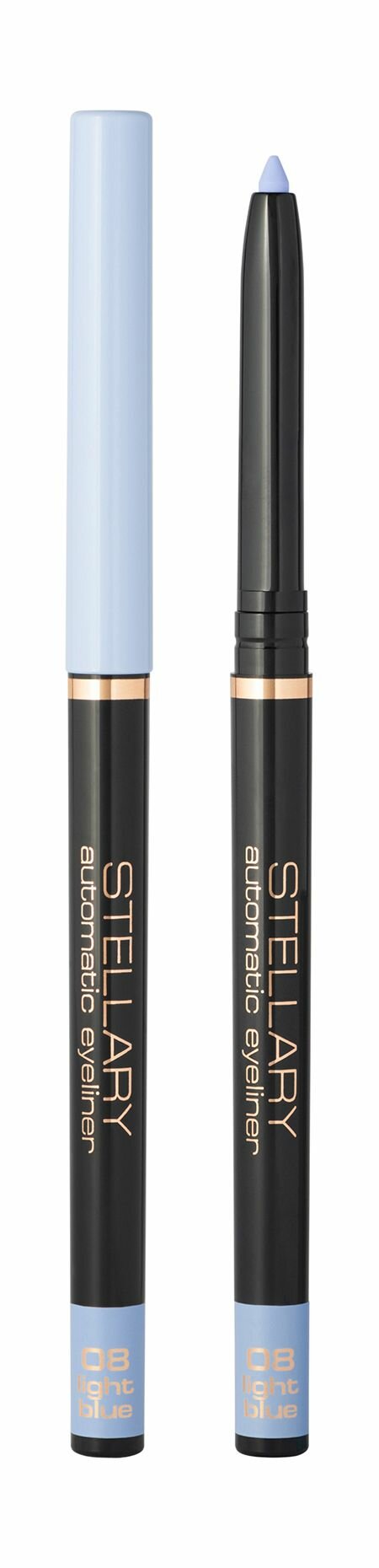 STELLARY Карандаш автоматический для глаз Automatic Eyeliner, 0,28 г, 08 Светло-голубой