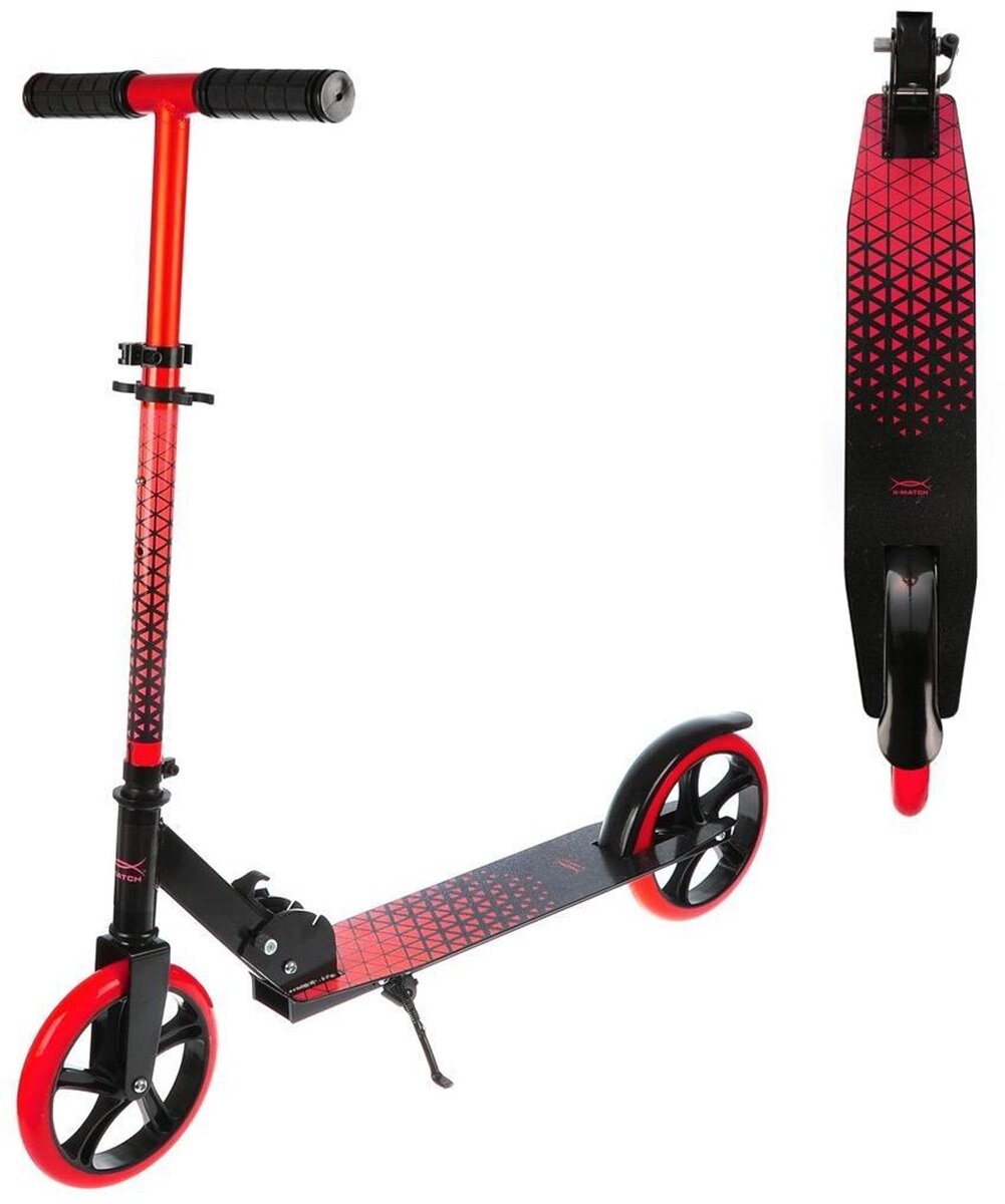 Самокат X-Match Delta, 200 мм, PU, красный