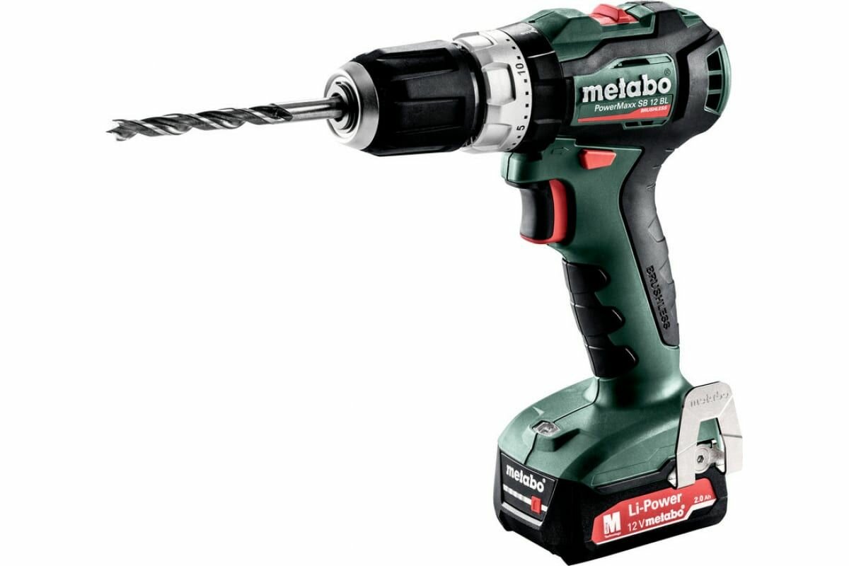 Аккумуляторная дрель-шуруповерт Metabo PowerMaxx SB 12 BL 601077500