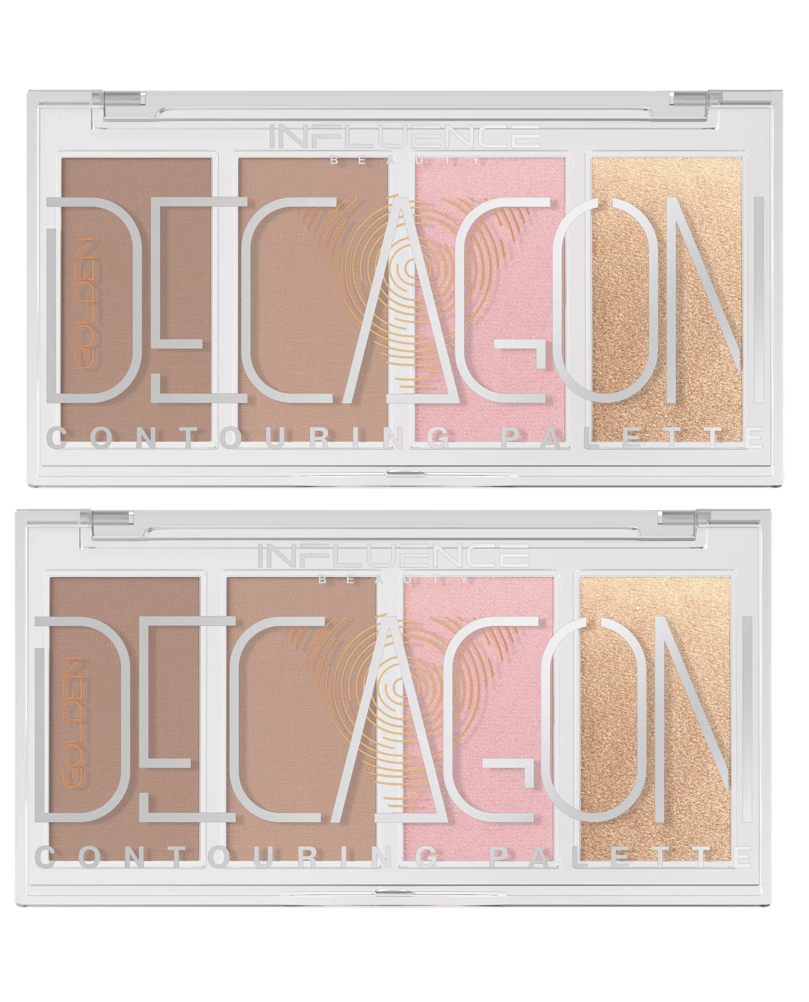 Палетка для контуринга Influence Beauty Golden decagon 10 г 2 шт