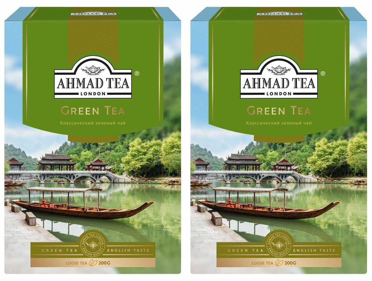 Ahmad Tea Чай листовой Зеленый, 200 гр, 2 шт