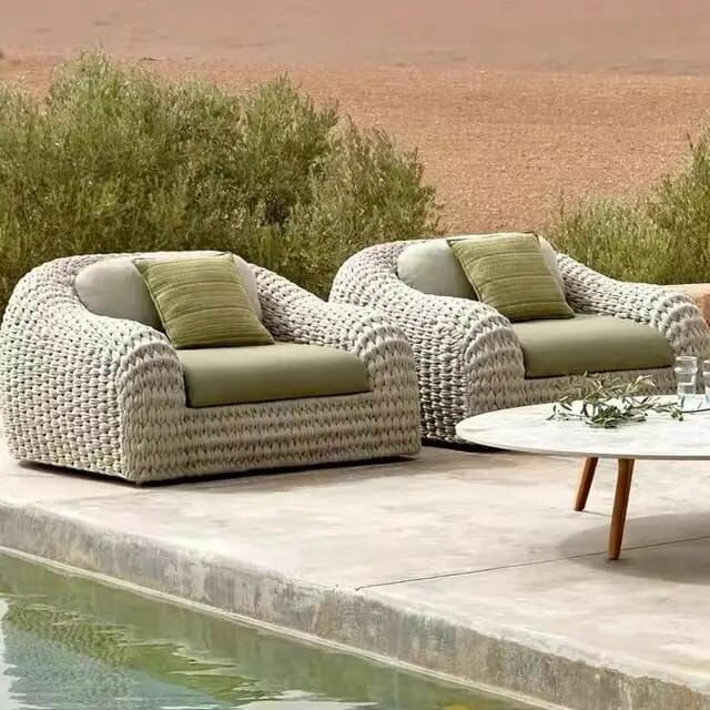 Кресло уличное из ротанга pro