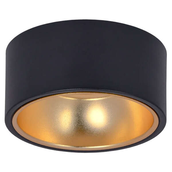 Накладной светильник без лампы IEK LIGHTING 4017 LT-UPB0-4017-GX53-1-K57 GX53 цилиндр накладной черный/золото