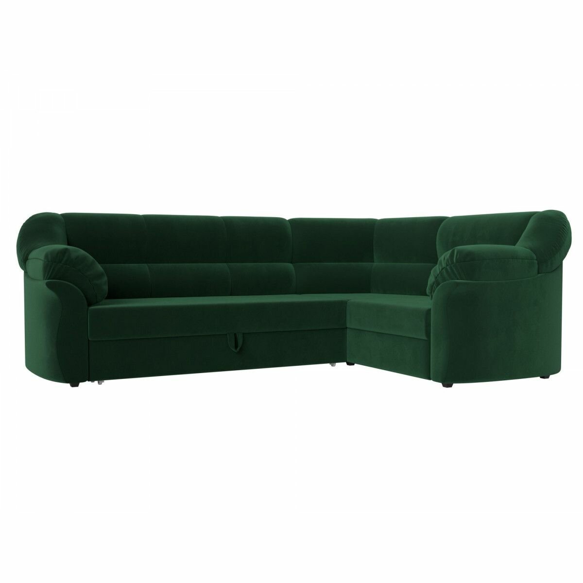 Диван угловой Карнелла правый угол, Велюр, Модель 109580