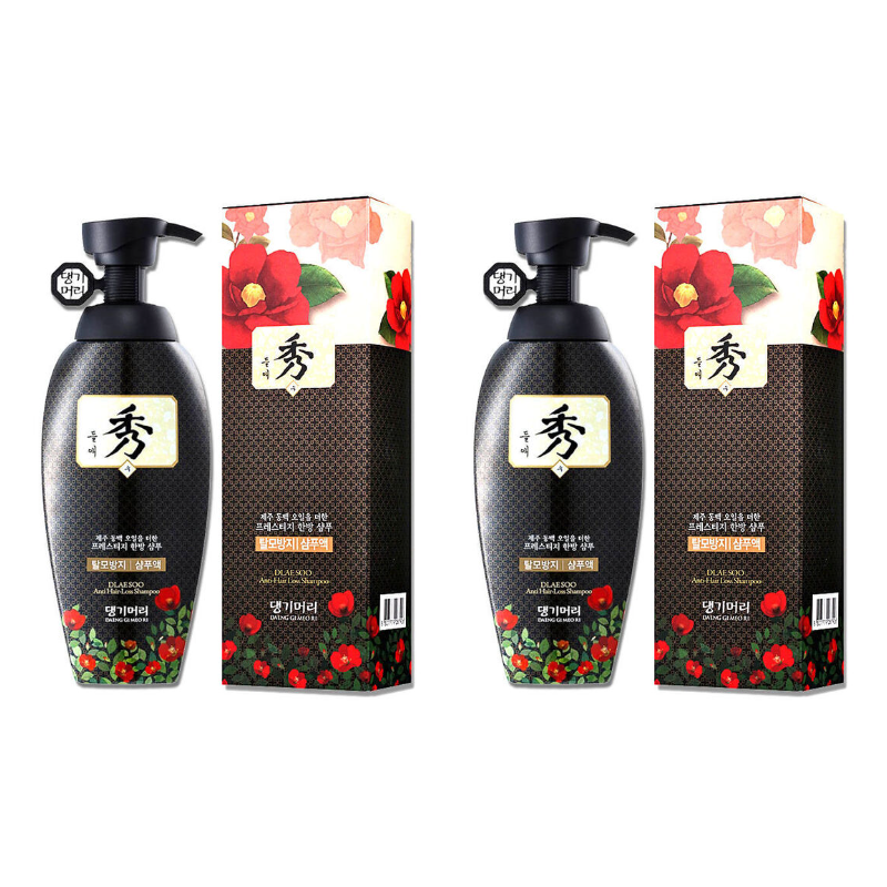 Шампунь дл волос Daeng Gi Meo Ri , с маслом камелии, против выпадения волос Dlae Soo Anti-Hair Loss Shampoo, 400 мл, 2 шт