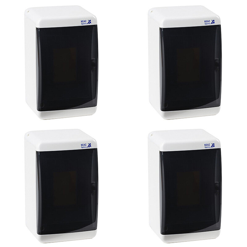 Коробка под автомат КЭАЗ OptiBox ЩРН IP41 93,2х132х140 мм 6 модулей белая (4 шт.)