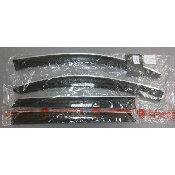 Дефлекторы окон накл. HYUNDAI TUCSON (2015-) хром молдинг (H24715CR)