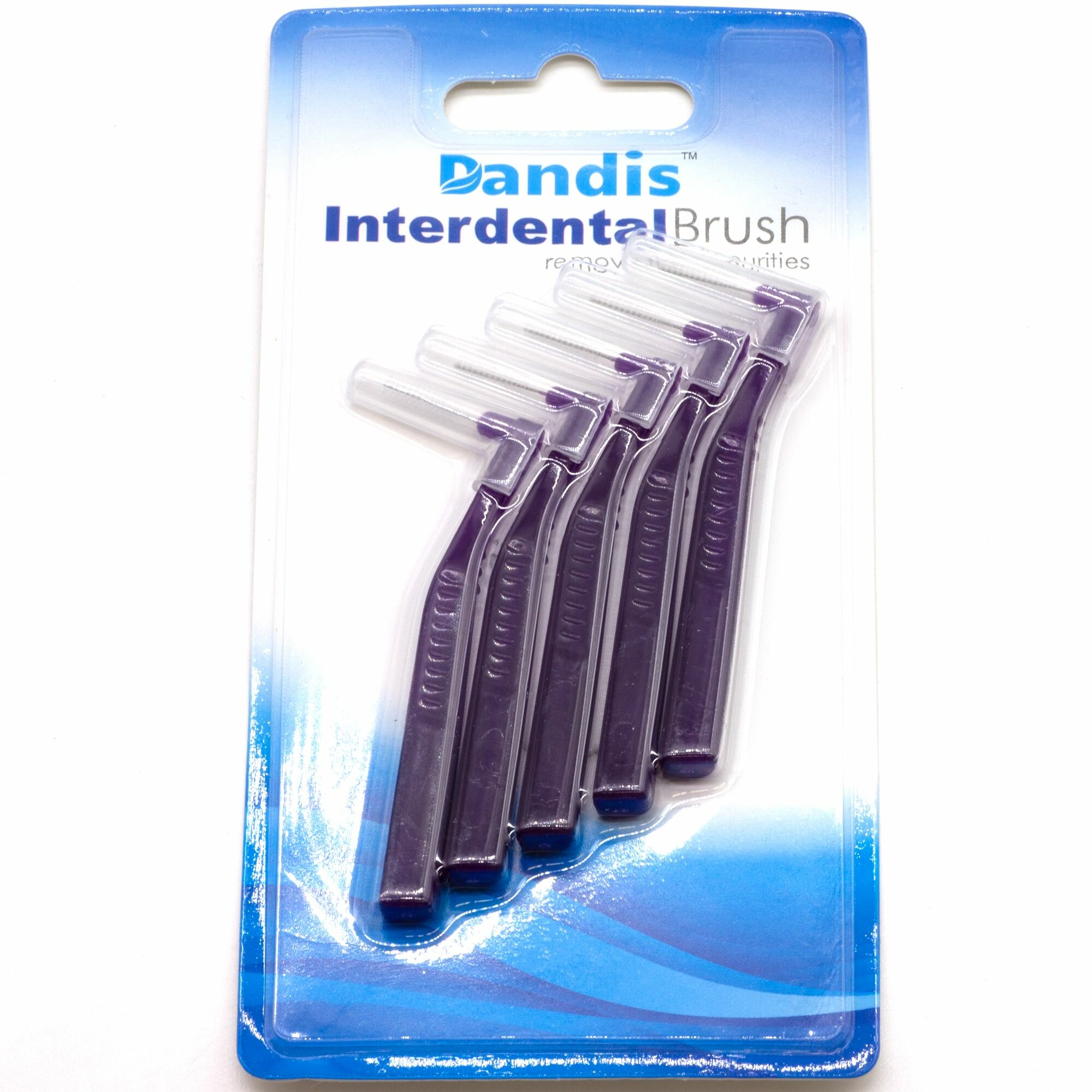 Межзубные ершики 1 мм, фиолетовые для ухода за брекет системами, импланты, коронки, мостовидные протезы