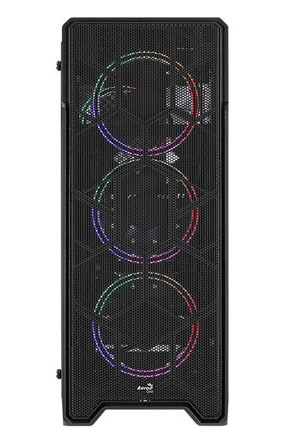 Компьютерный корпус ATX Aerocool Ore Saturn FRGB-G-BK-v1 черный (ore frgb-g-bk-v1)