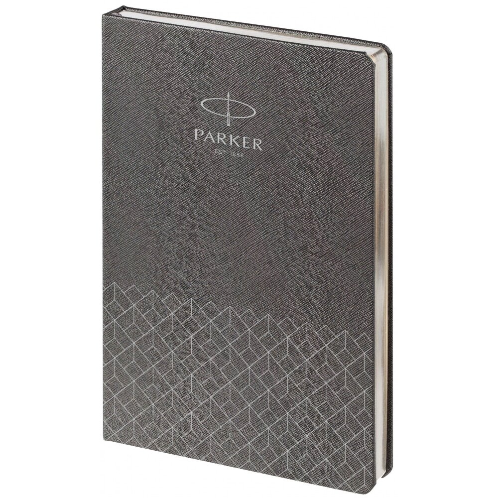 Parker P1111005 Ежедневник недатированный, серый c нанесением logo parker