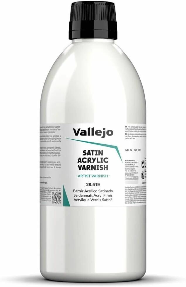 Лак для сборных моделей Vallejo Satin Varnish 500ml