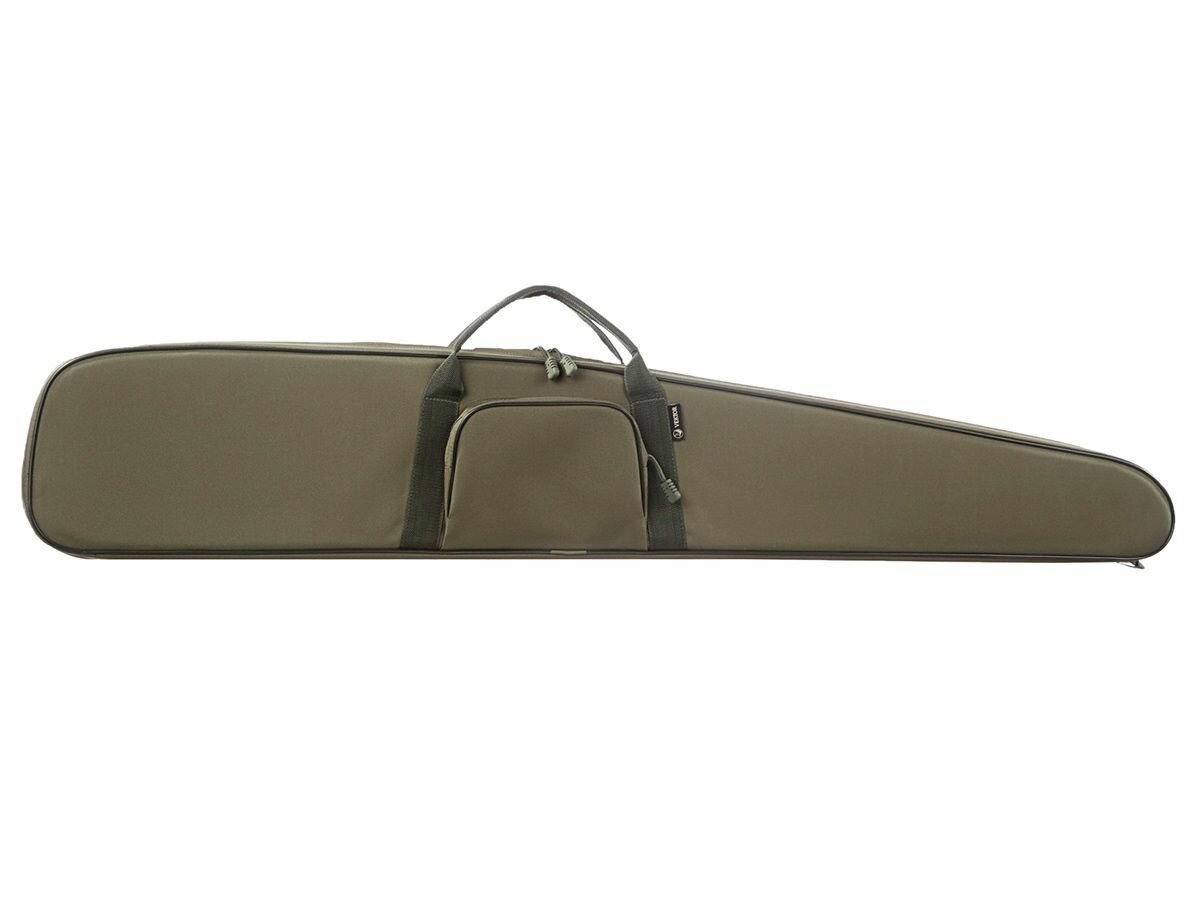 Чехол VEKTOR длина 125см, из капрона с поролоном и тканевой подкладкой для ружья или винтовки без оп, с карманом, олива