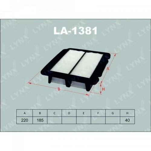 LA1381 Воздушный фильтр LYNX LYNX LA1381