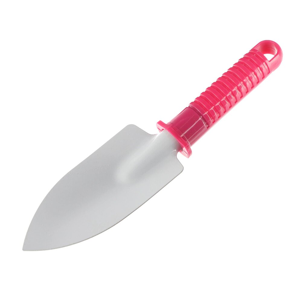 Совок садовый, узкий, с пластиковой рукояткой, металл/пластик, 25 см