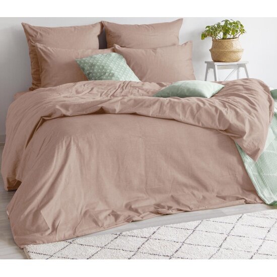 Полутораспальный комплект постельного белья Verossa Сатин Almond с наволочками 70х70 926130