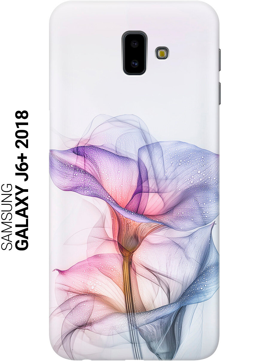 Силиконовый чехол на Samsung Galaxy J6+ (2018) с принтом "Прозрачные калы"