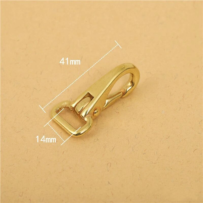 Карабин латунный 41x14 мм, цвет inner width 14mm