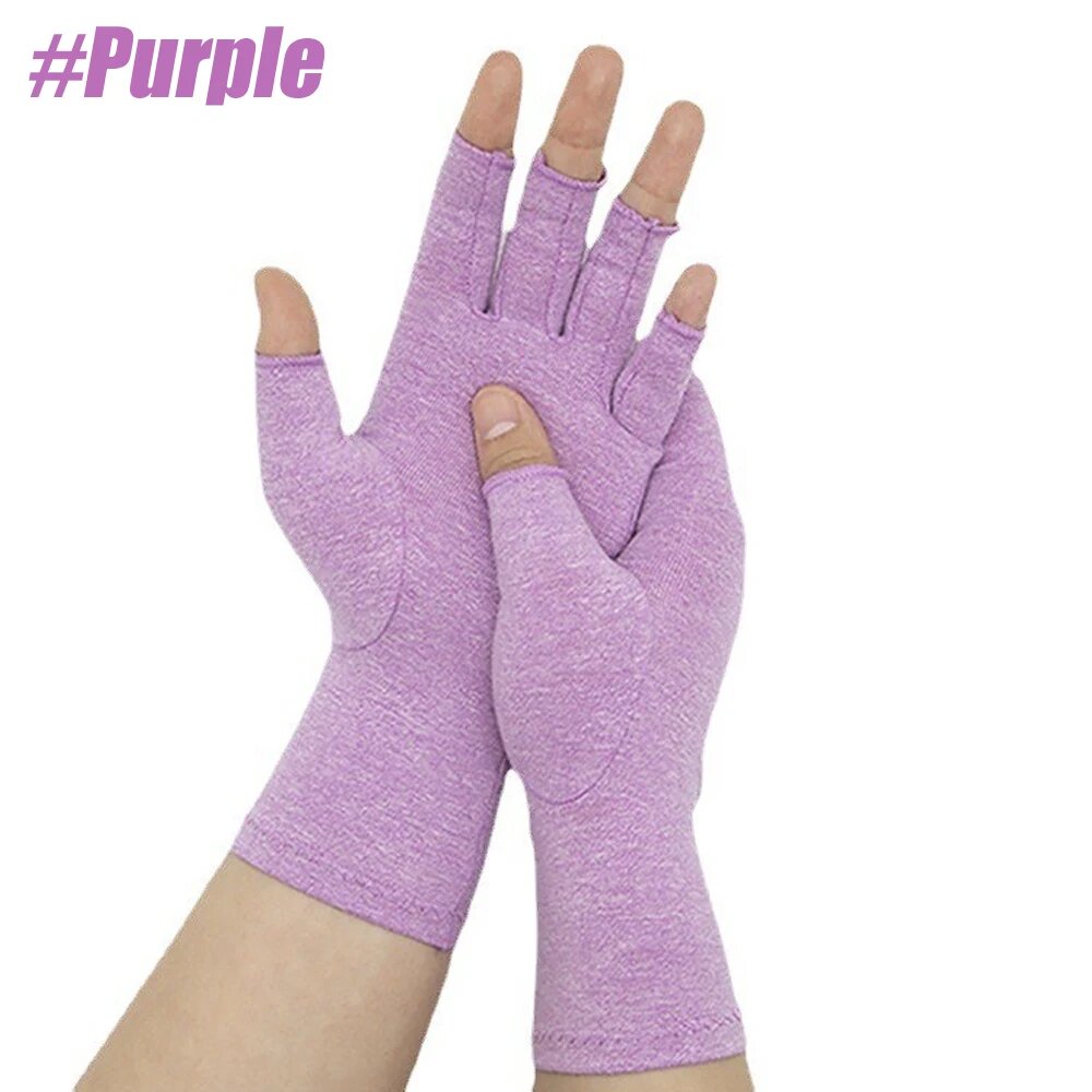 WRESTTOP Компрессионные перчатки для рук 44% хлопок 44% полиэстер 12% спандекс S, фиолетовый