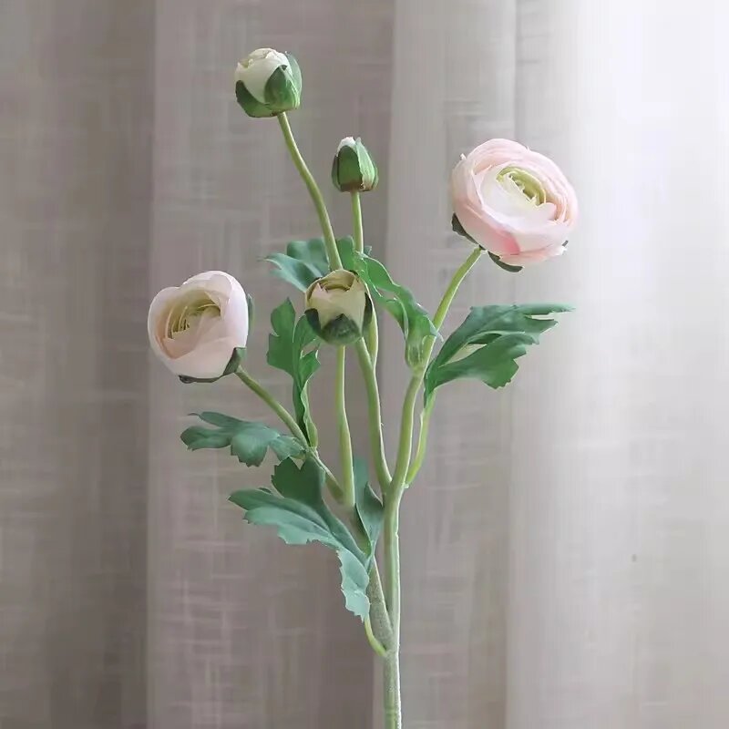 Искусственные ранункулюсы champagne pink