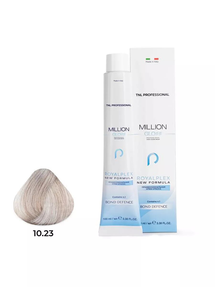 Крем-краска для волос TNL Professional Million Gloss оттенок 10.23