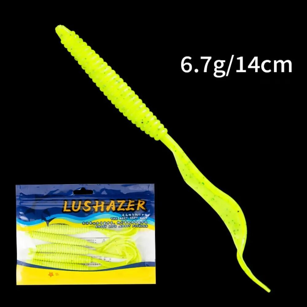 Мягкая приманка Lushazer 6.7g/14cm, Светло-желтый
