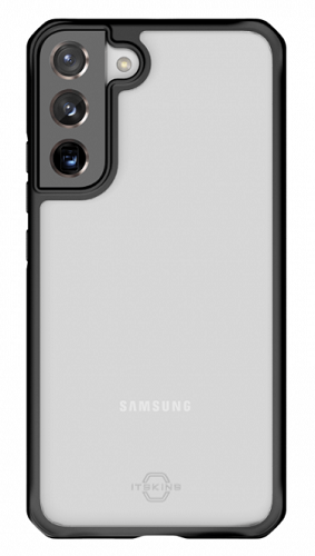 Чехол накладка ITSKINS HYBRID SOLID S22, черный/прозрачный (SGR0-HYBSO-PBTR)