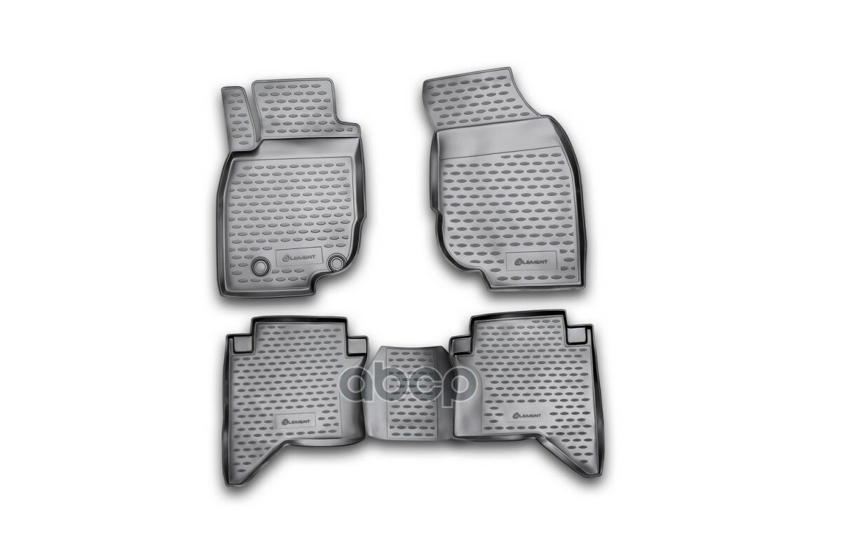 Коврики в салон TOYOTA Hilux, 2011-2015, 4 шт. (полиуретан) ELEMENT арт. NLC4852210K