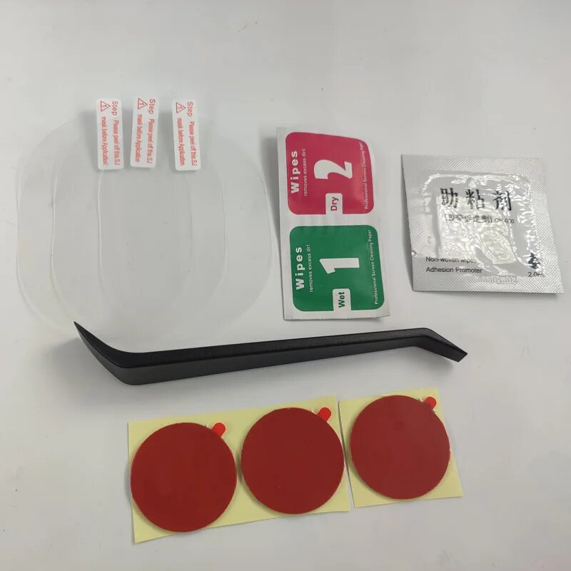 Для 70mai Omni X200 Dash Cam Smart Film и статические наклейки для 70mai X200 Автомобильный видеорегистратор термостойкий клей 3 шт.