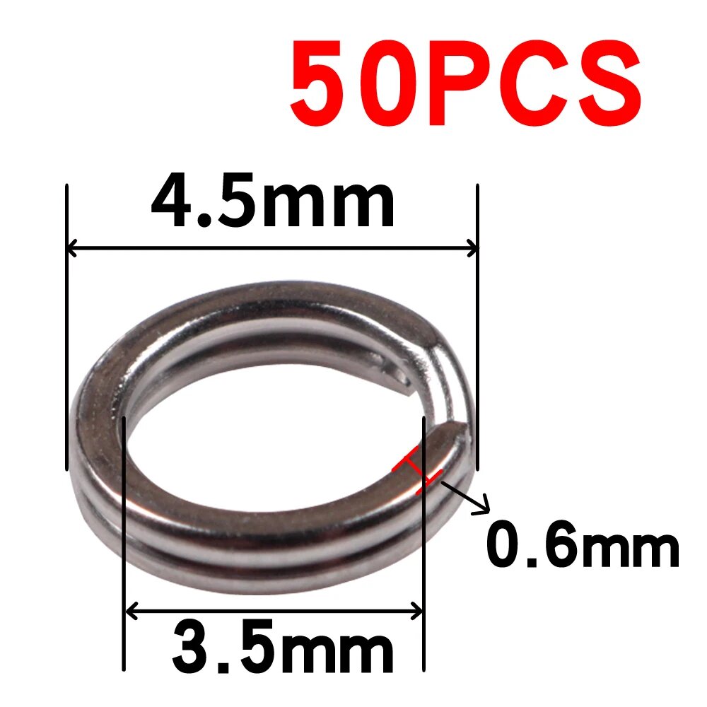 Разъемные кольца 3.5x0.6mm, 50шт