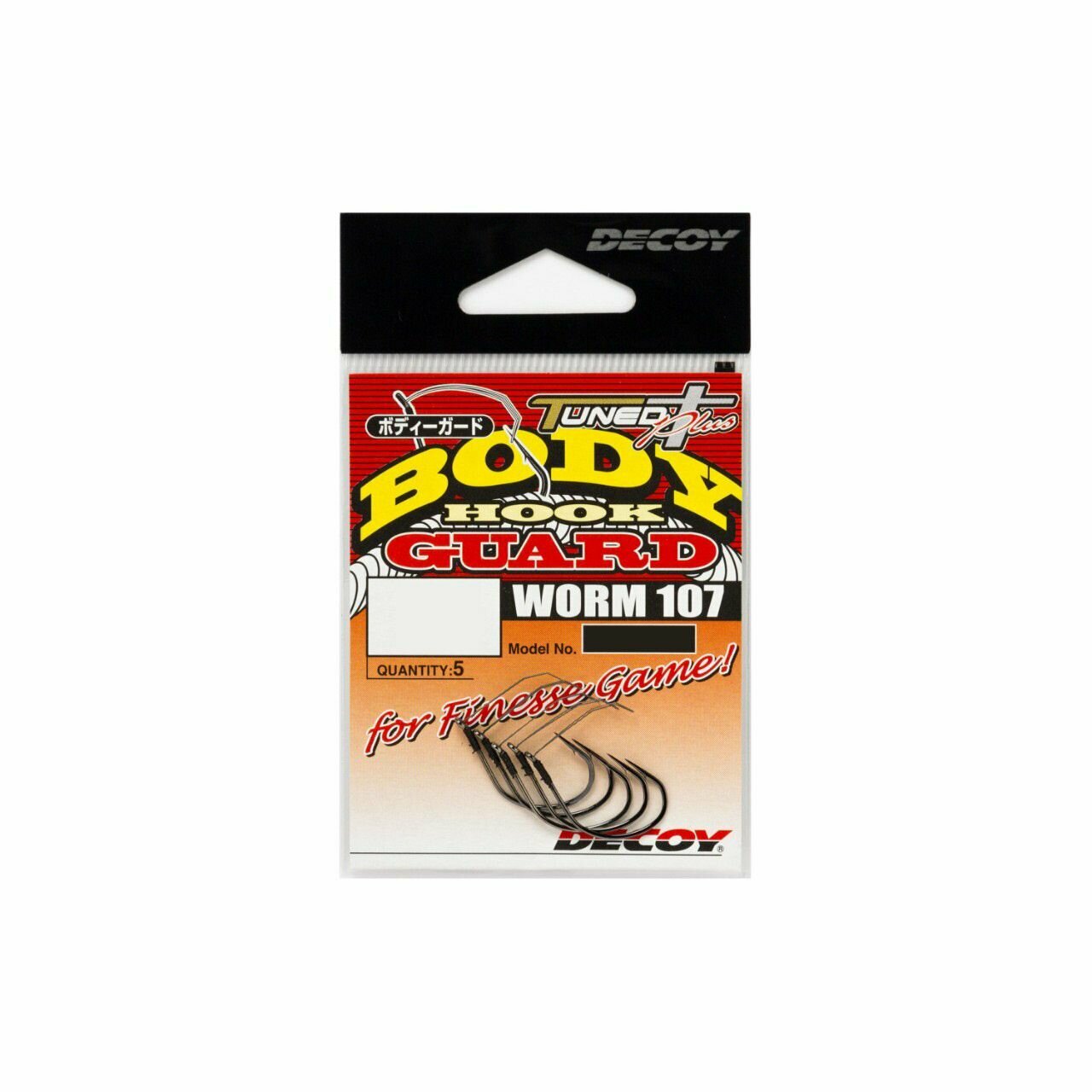 Крючок Decoy одинарный Worm 107 Dody Hook Quard #5 (в упаковке 5 штук)