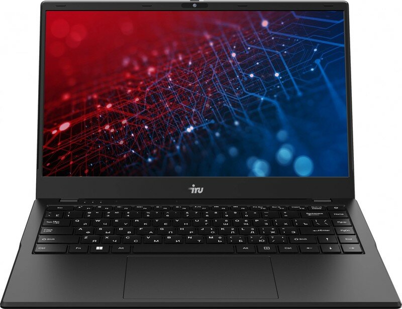 Ноутбук iRU Planio 14ING 14", 2058899, IPS, Intel N100 3.4ГГц, 4-ядерный, 8ГБ LPDDR5, 512ГБ SSD, UHD Graphics, Free DOS, черный