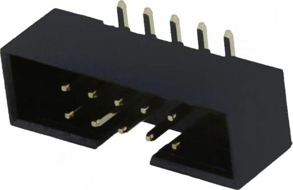 Гнездо CONNFLY DS1014-10MF1BXB-B IDC "папа" PIN 10 вертикальный SMT gold flash 2мм 1шт