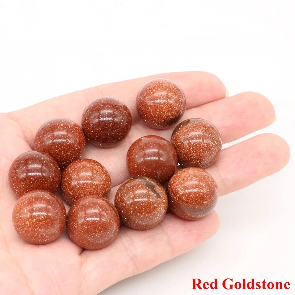 Сферы Red Goldstone 16 мм, 5 шт.