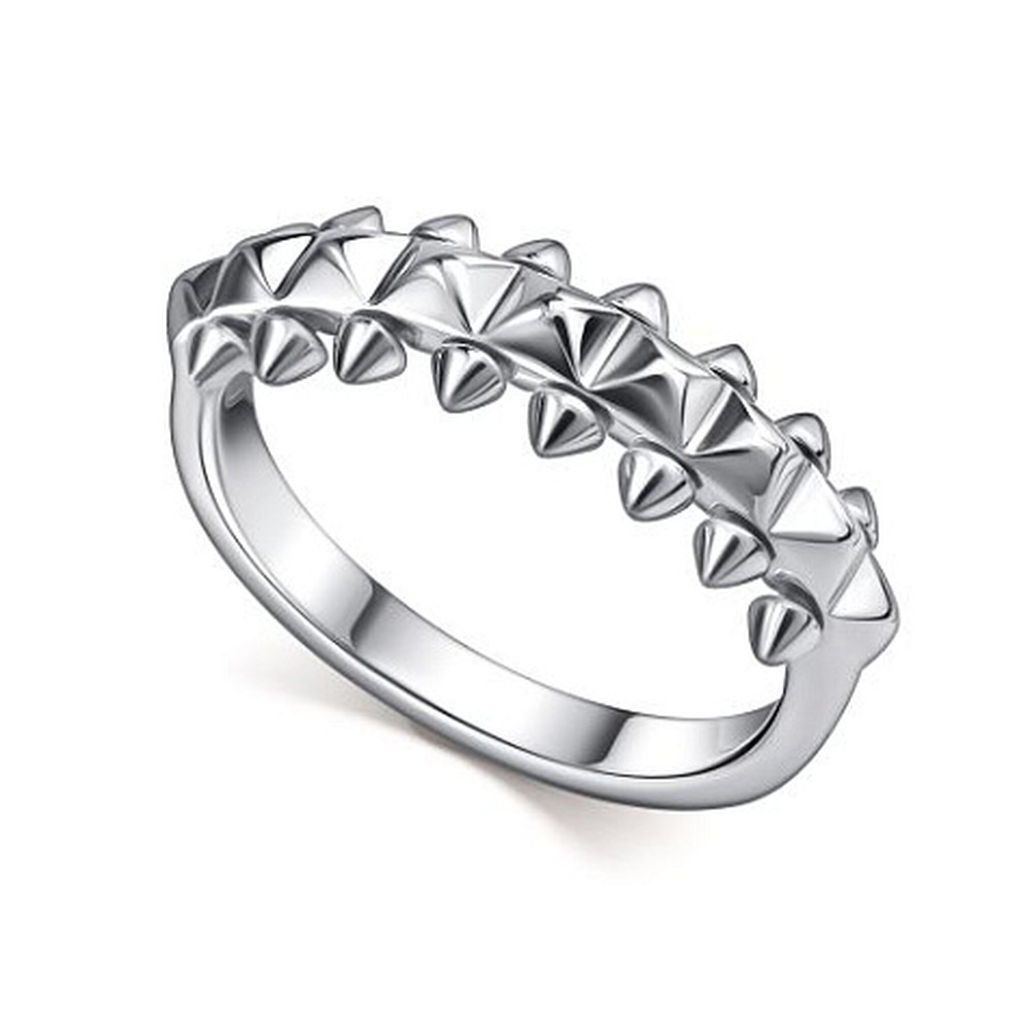 Кольцо, серебро, 925 проба, родирование