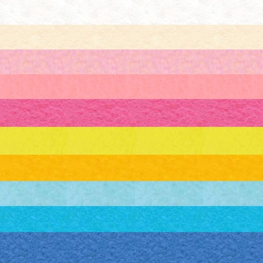 Фетр Рукоделие декоративный, 1,2 мм, 22х30 см, 10 листов, 10 цветов