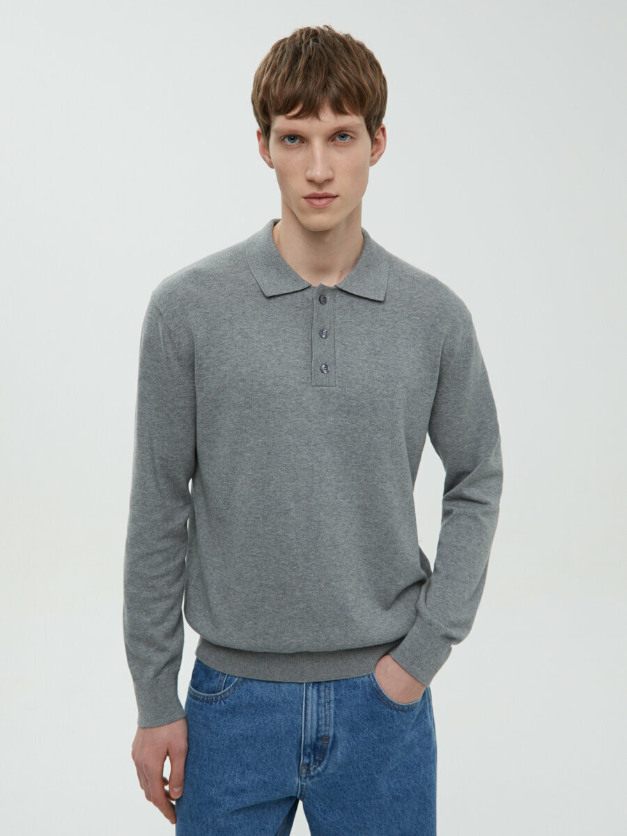Джемпер Поло с длинным рукавом