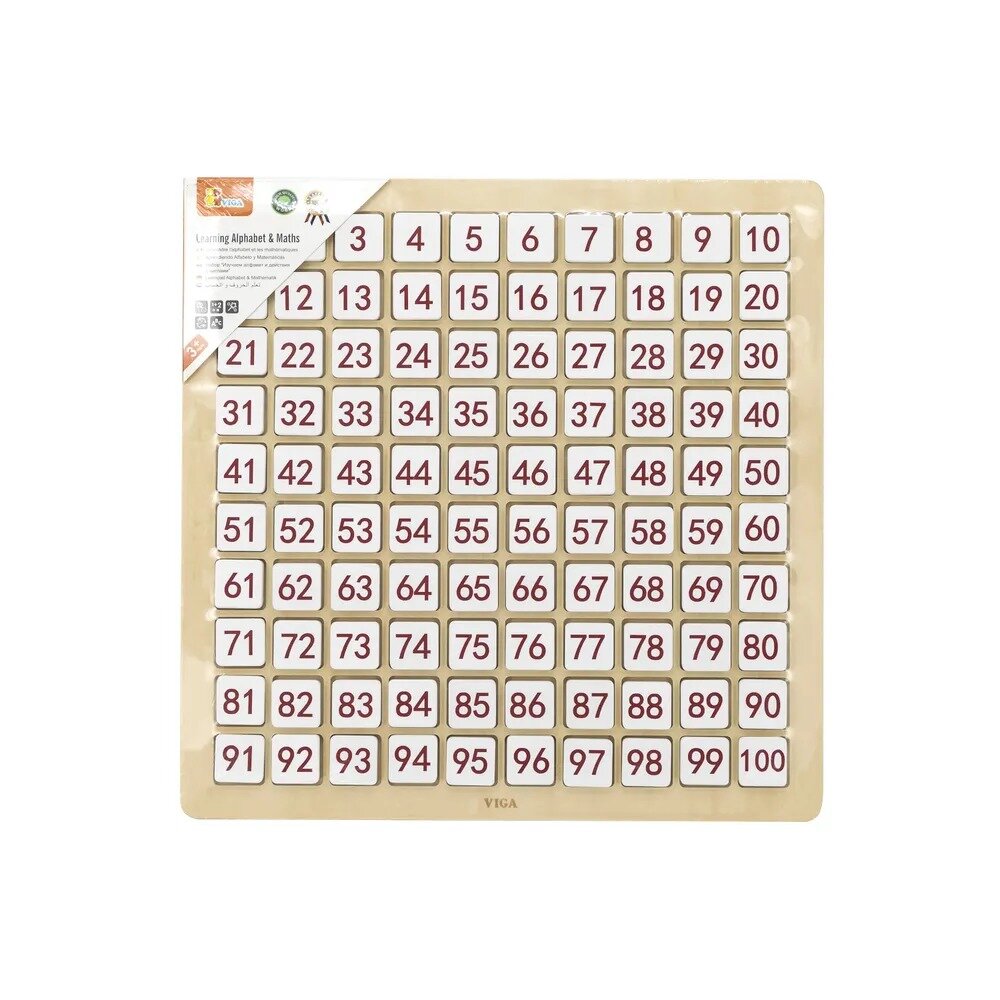 Игра Viga Буквы и цифры, в пакете 44510FSC