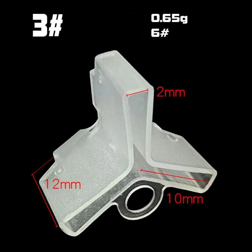 Защитные чехлы для тройных крючков, 50 шт. Серый, white-3