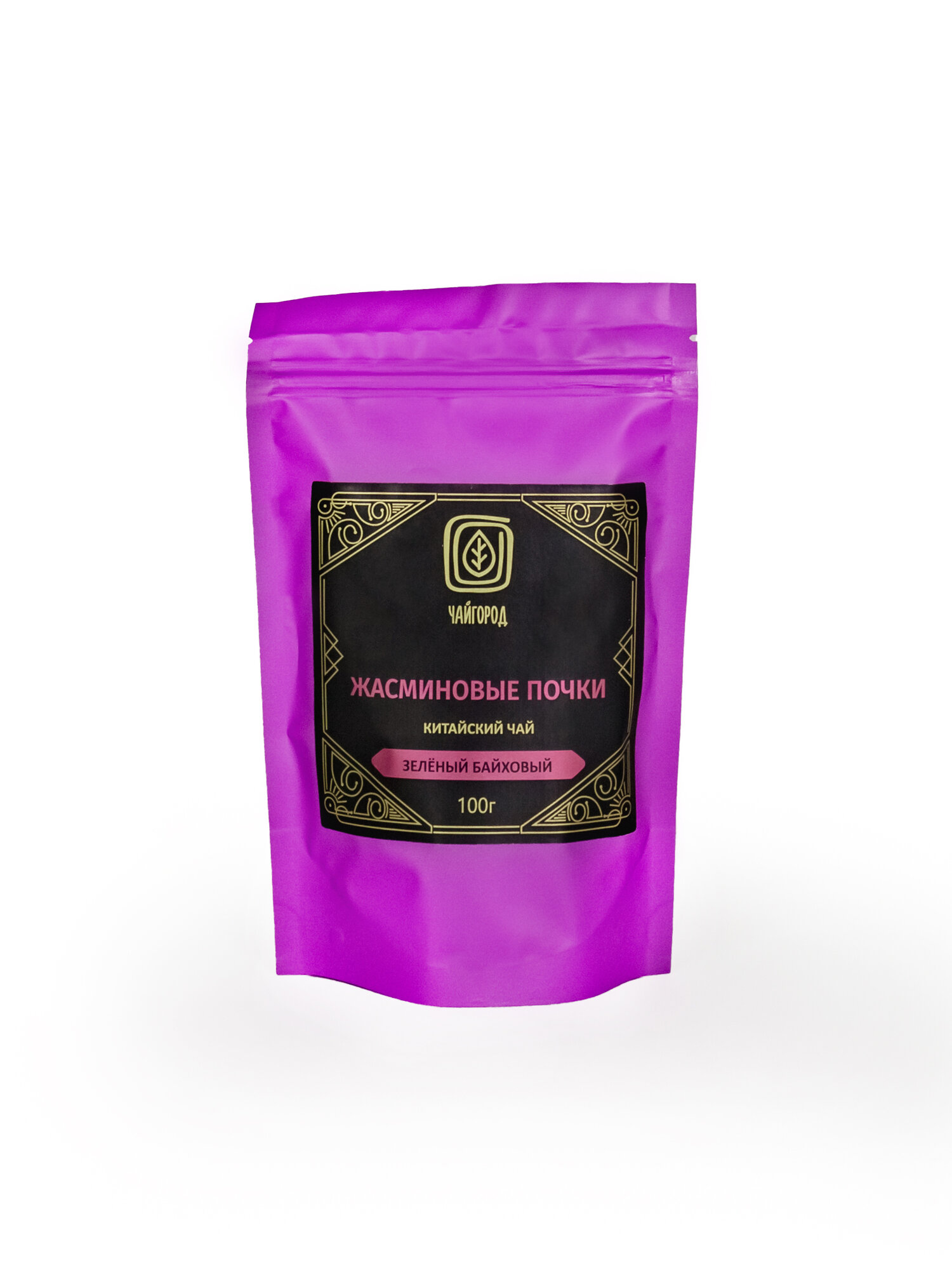 Чай китайский зеленый с жасмином "Жасминовые почки" байховый ароматизированный 100 г "Чайгород"