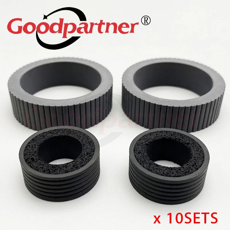 Комплект из 10 шин тормозных роликов PA03670-0001 PA03670-0002 Goodpartner для Fujitsu fi-7140 fi-7240 fi-7160 fi-7260 fi-7180 fi-7280 fi-7300NX